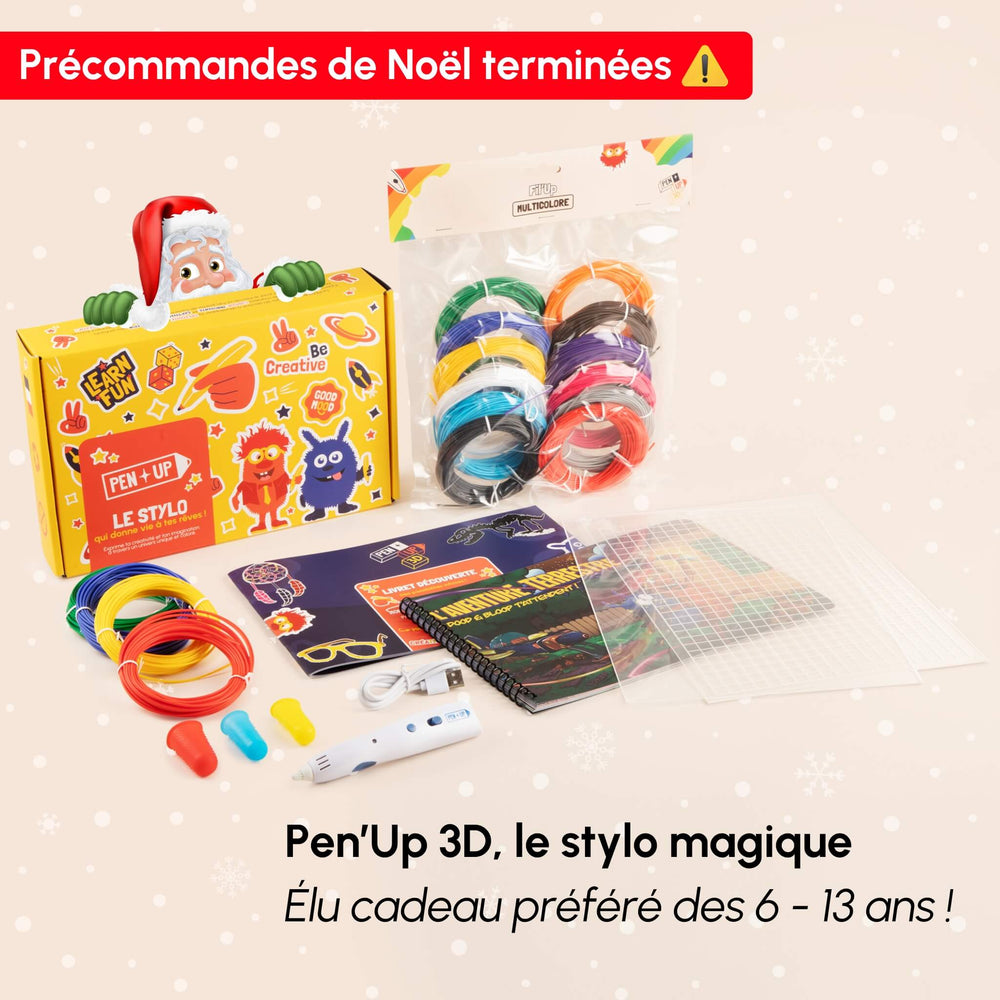 Pack complet Pen'Up 3D - Stylo 3D Enfants dès 6 ans